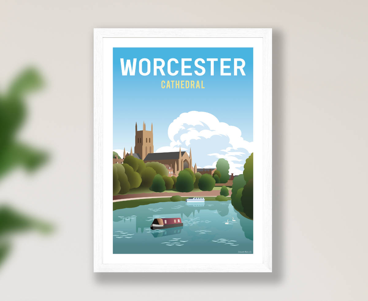 Worcestershire & Warwickshire Posters – Art Prints Vintage Style Gifts ...
