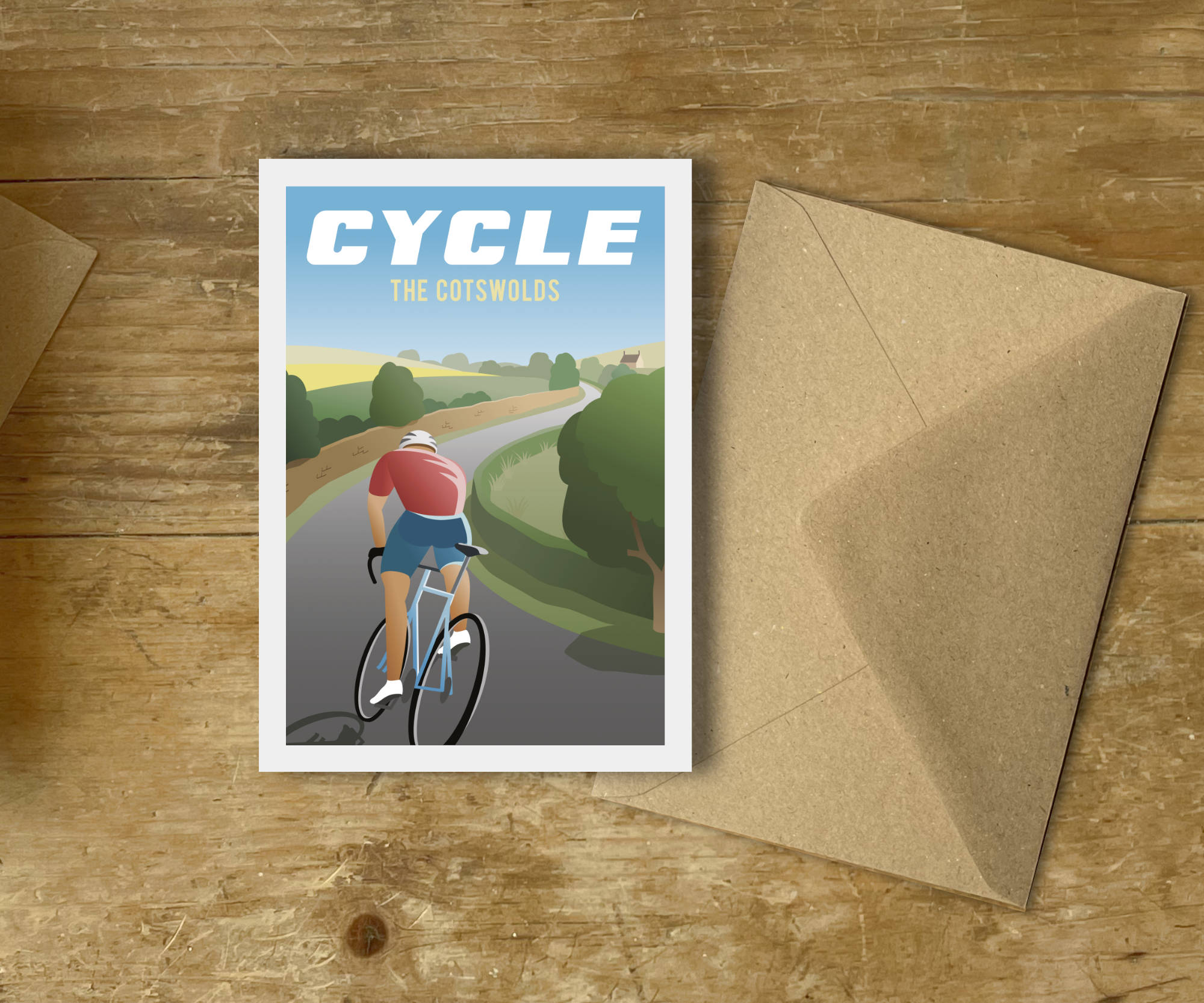 Cotswold Greeting Cards – Maps Gloucestershire Notecards Packs ...