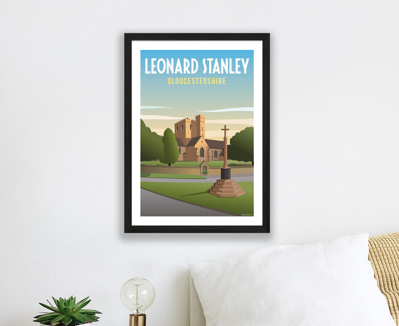 Leonard Stanley Poster – Art Print Church Village Stroud – Cotswold Poster Co