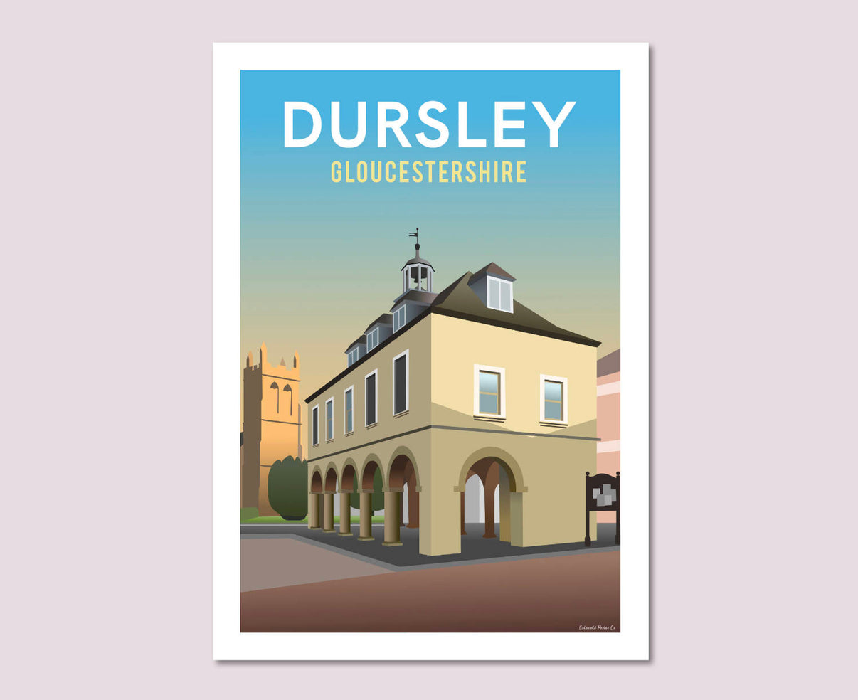 Dursley Poster – Art Print Church Market House Gloucestershire ...