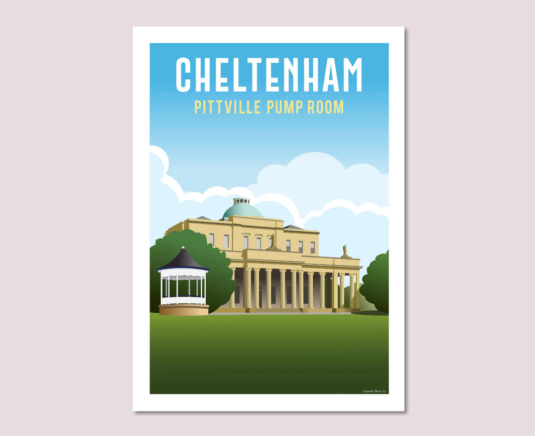 Cheltenham Promenade Poster – Art Print Regency Architecture – Cotswold ...